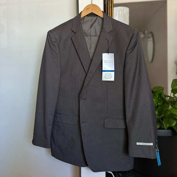 Perry Ellis | Suits & Blazers | Perry Ellis Gray Slim Fit Suit Jacket ...